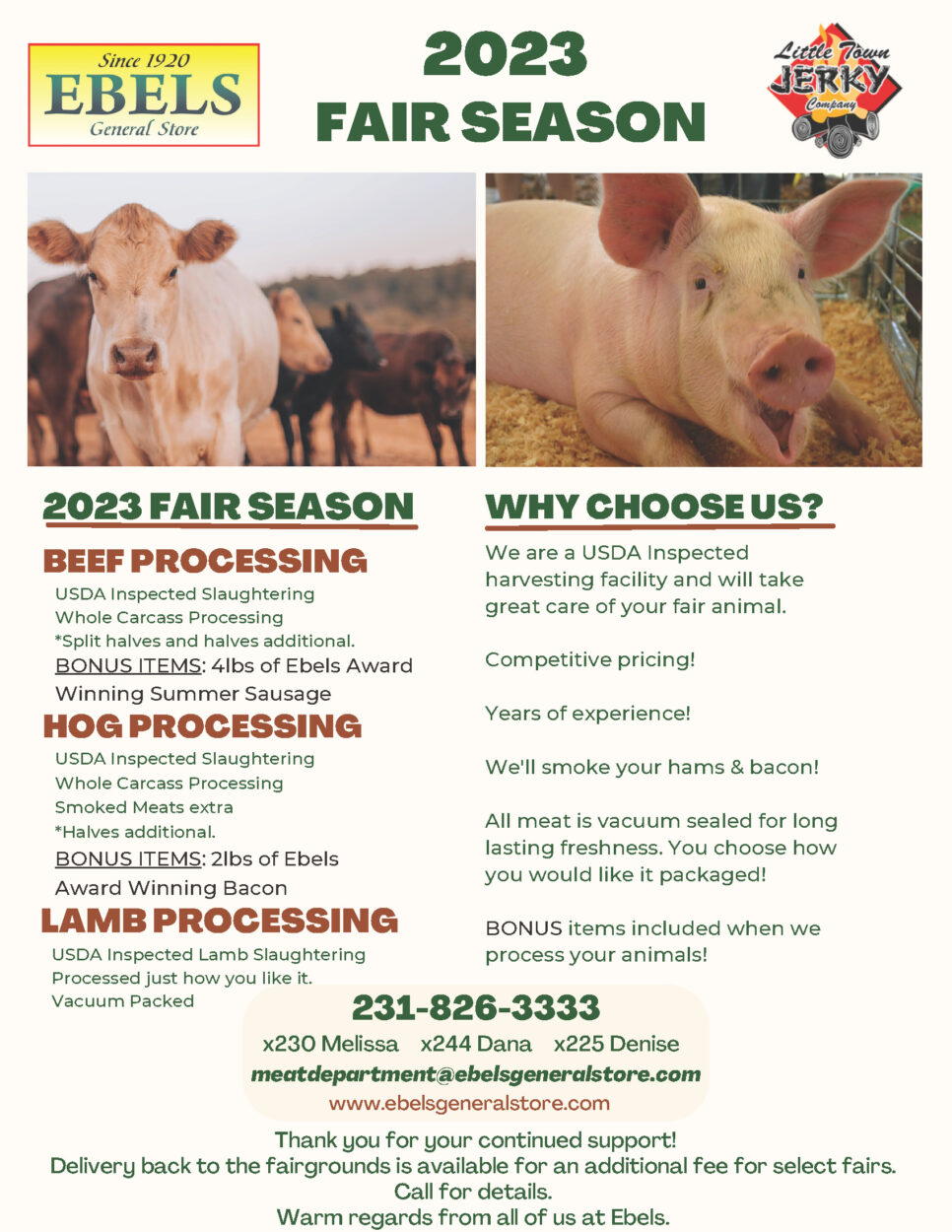 Ebels General Store Meat Processing - Ebels